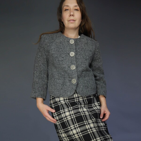 Wool Cropped Jacket - Etsy