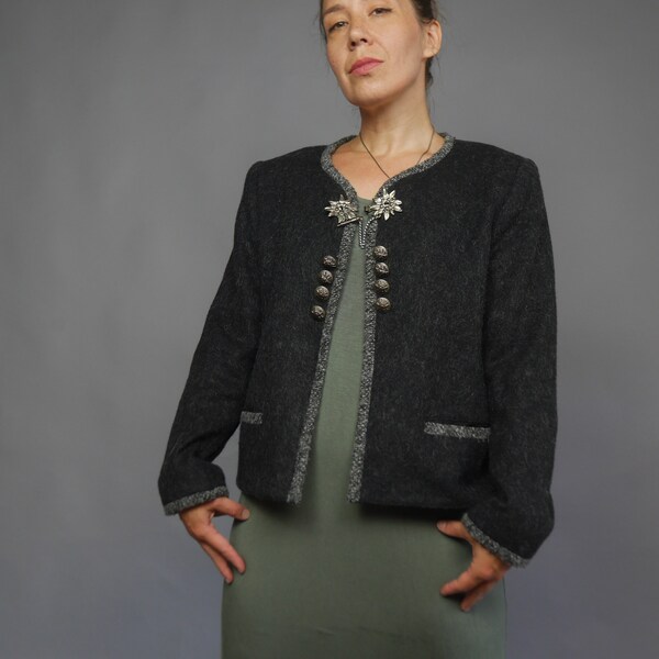 Wool Cropped Jacket - Etsy