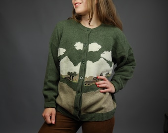 Landscape Cardigan - Etsy