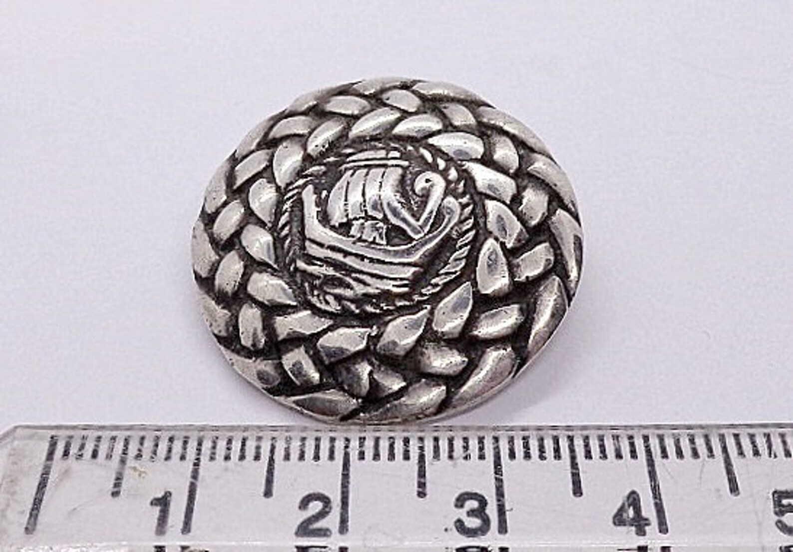 Vintage Silver Viking Longboat Brooch/pin - Etsy