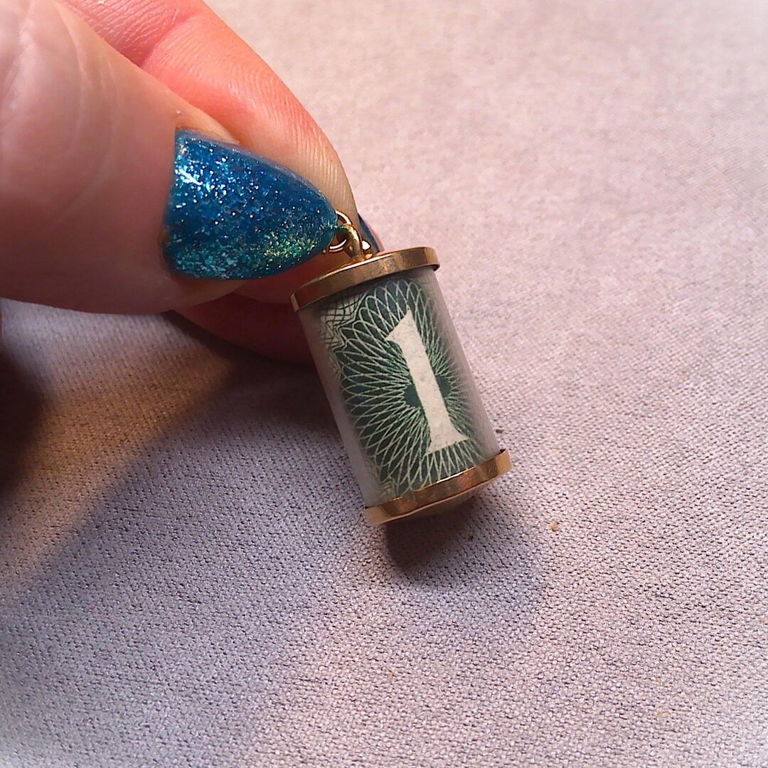 Vintage 9ct Gold Emergency 1 Pound Note Charm Made by Fred Manshaw - Etsy