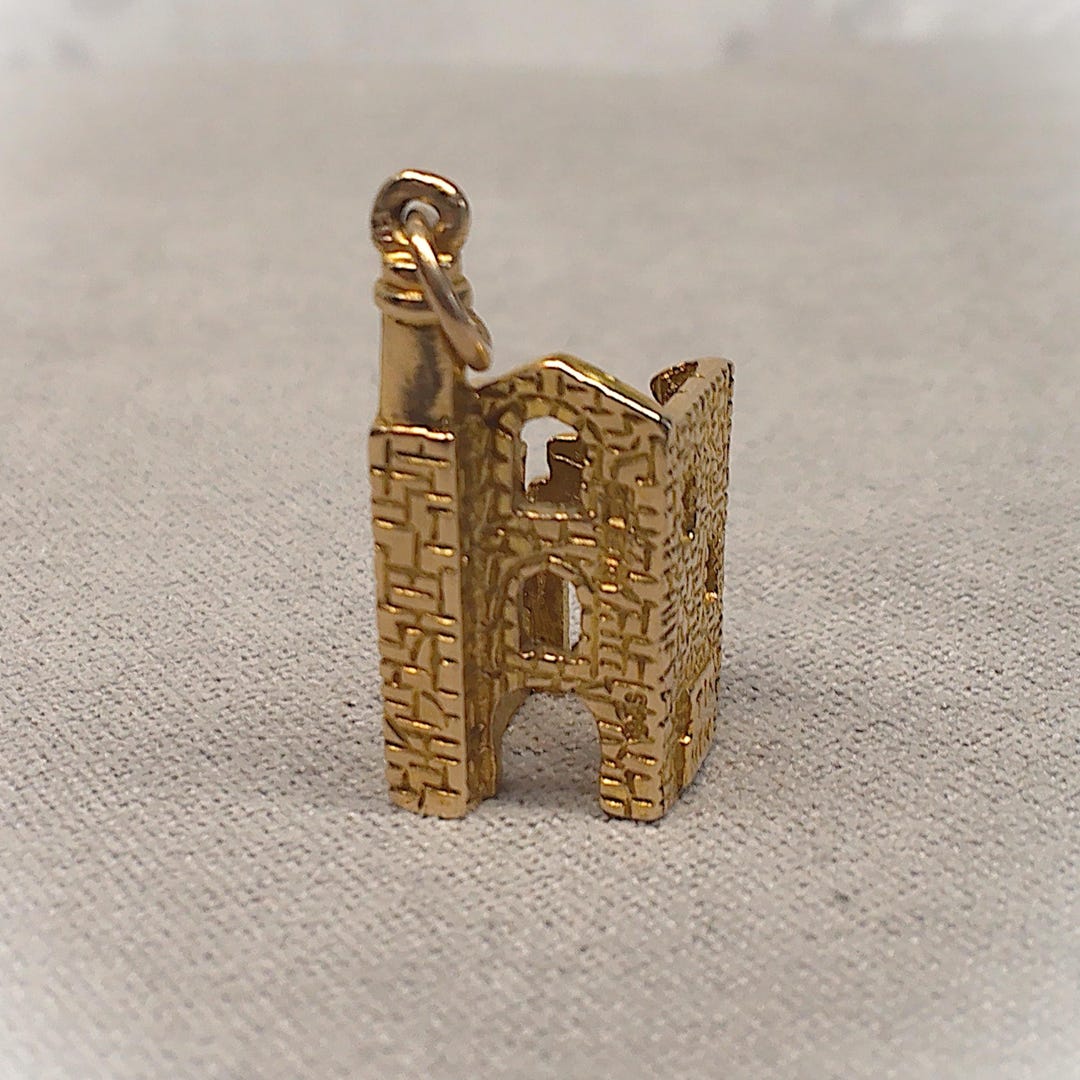 Large Vintage Gold Cornish Tin Mine Pendant Charm - Hallmarked 1988 - Etsy