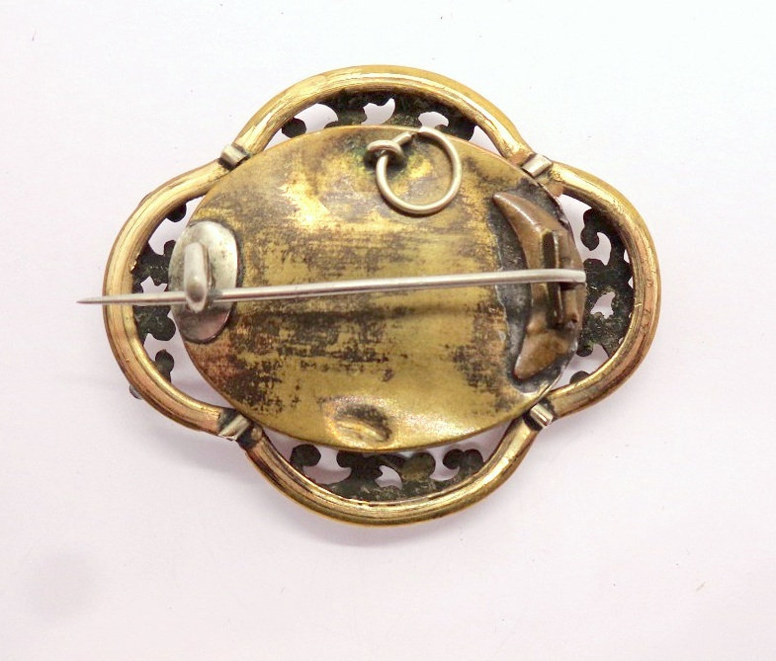 Antique Victorian Mourning Hair Brooch - Etsy