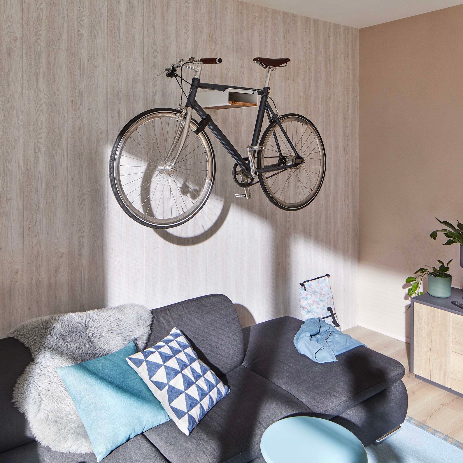 PARAX Bicycle Wall Mount Bike Rack s-rack/white/walnut - Etsy UK