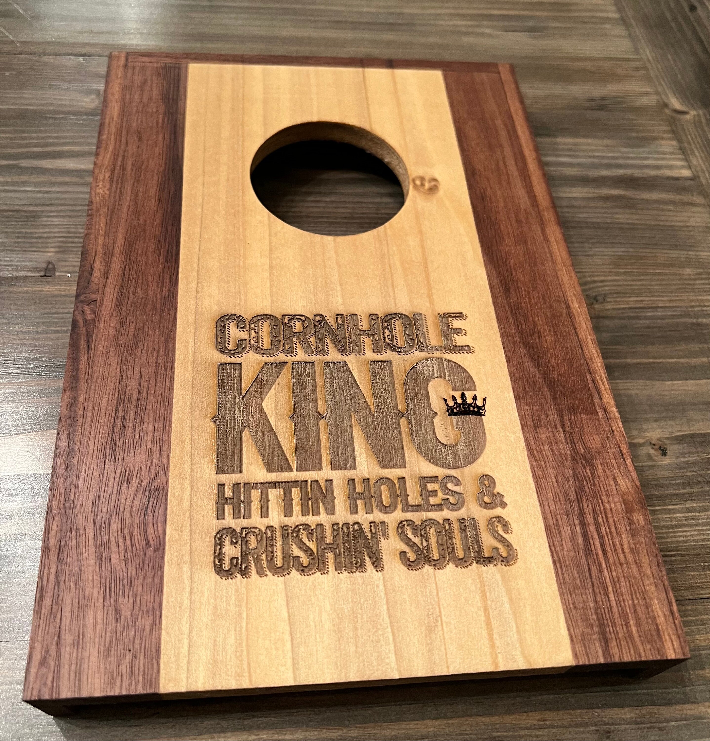 Tabletop Cornhole Game, Miniature Cornhole Game, Handmade Wood ...
