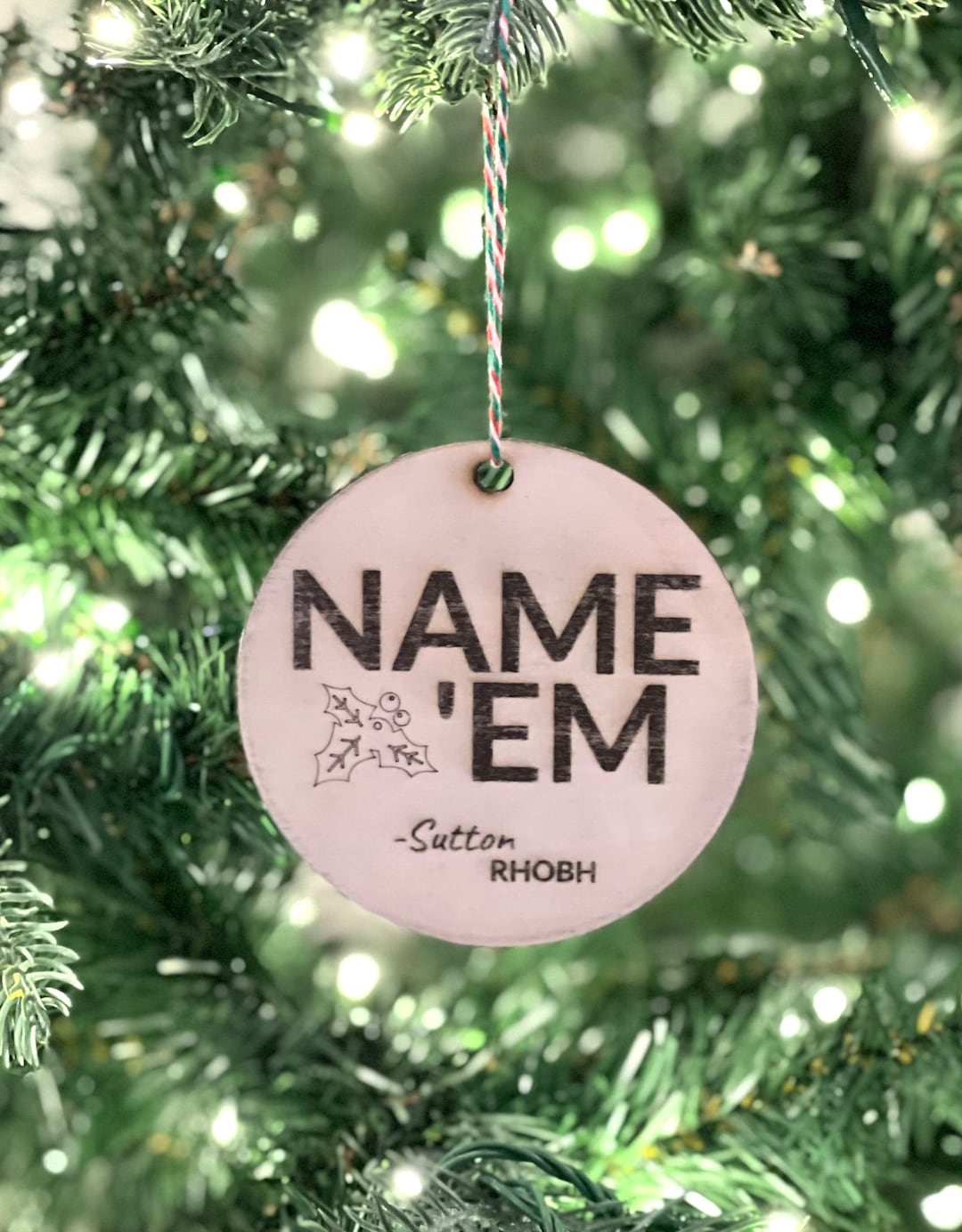 Sutton Name Em Ornament, Real Housewives of Beverly Hills, RHOBH, Bravo ...