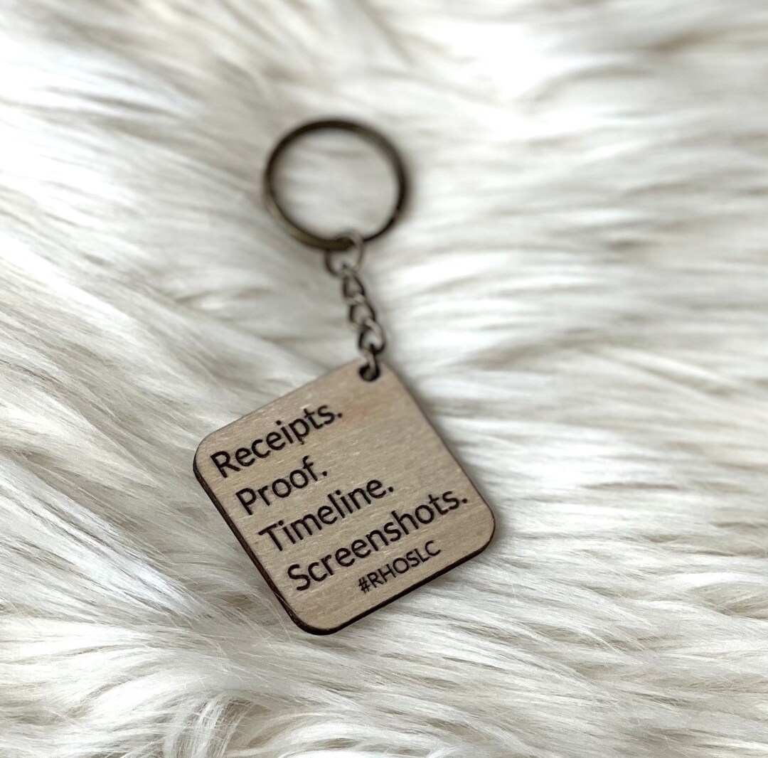 Receipts Proof Timeline Screenshots Keychain, Real Housewives Salt Lake ...