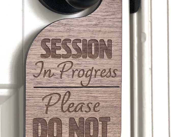 Prayer in Progress Religious Cross Door Hanger, Doorknob Sign, PVC Door ...