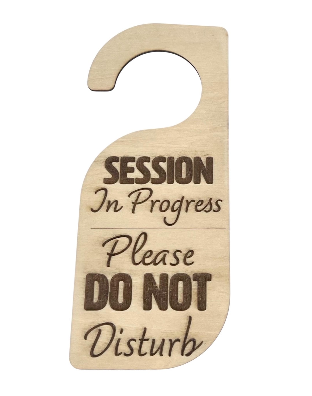 Door Knob Hanger, Session in Progress, Do Not Disturb, Door Sign ...