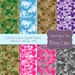 Colorful Camo Papers Digital Paper Set Scrapbook Paper INSTANT | Etsy