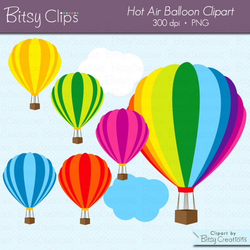 Air Balloon Clip Art - Etsy