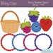 Happy Berry Basket Digital Art Set Clipart Commercial Use Clip Art ...