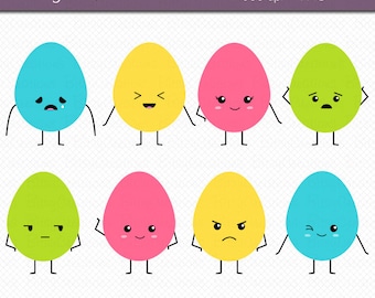 Easter Children Digital Art Set Clipart Commercial Use Clip | Etsy