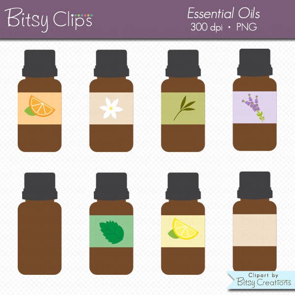 Essential Oil Clipart - Etsy