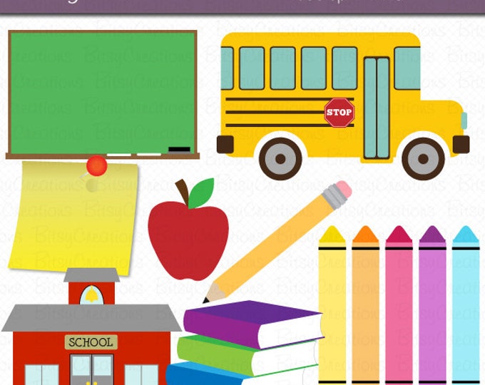 Back to School Clipart Set -personal and Limited Commercial Use- School ...