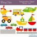 Transportation Digital Art Set Clipart Commercial Use Clip Art INSTANT ...