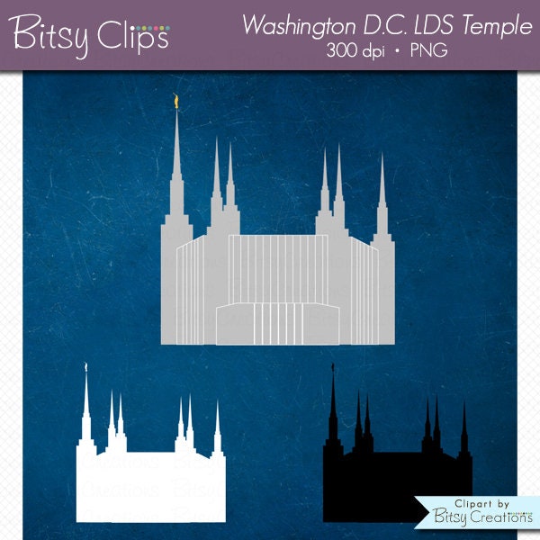 Washington Dc Lds Temple Clipart - Etsy