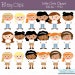 Little Girls Digital Art Set Clipart Commercial Use Clip Art INSTANT ...