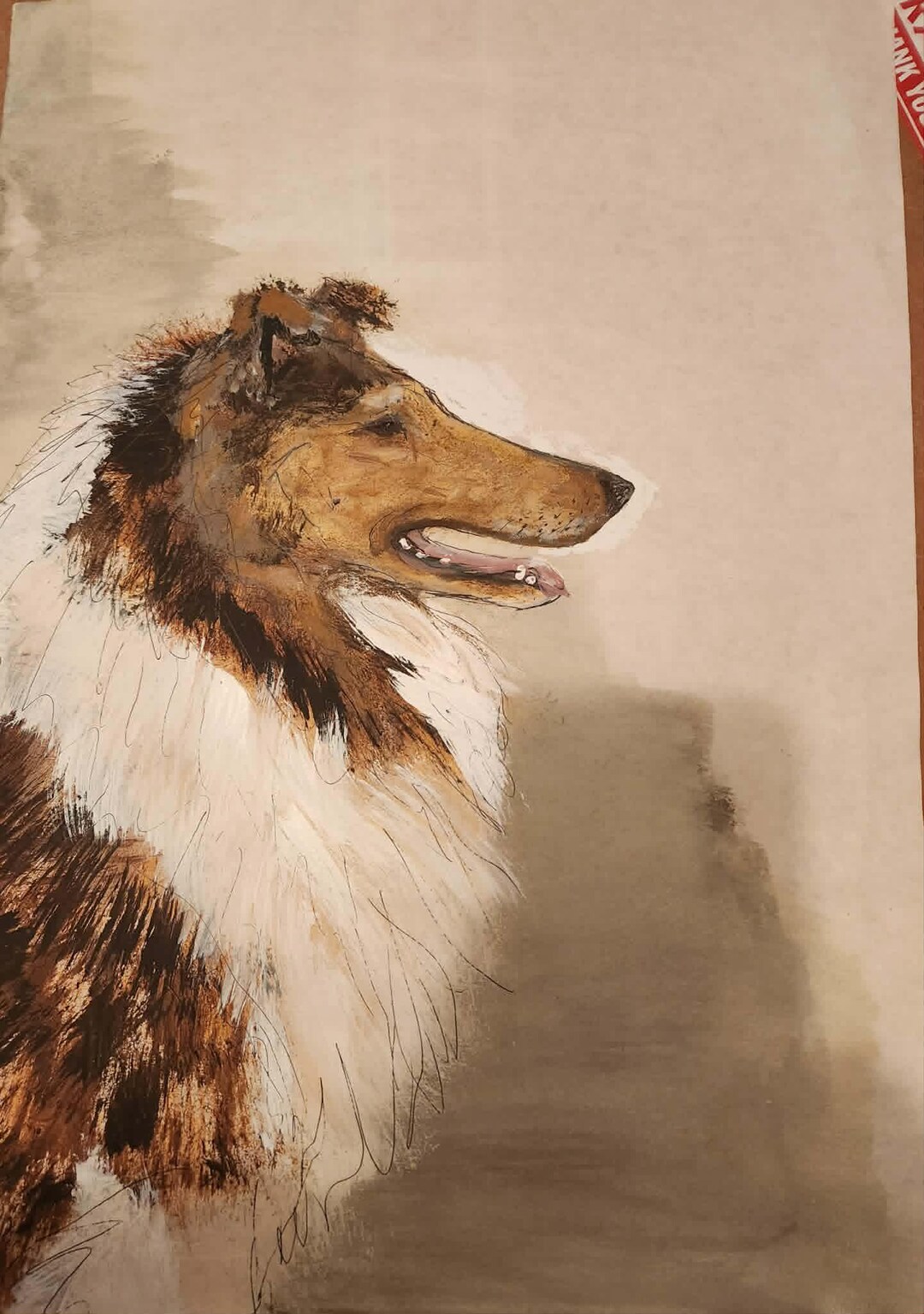Ron Hevener Original Collie Titled Kelly - Etsy