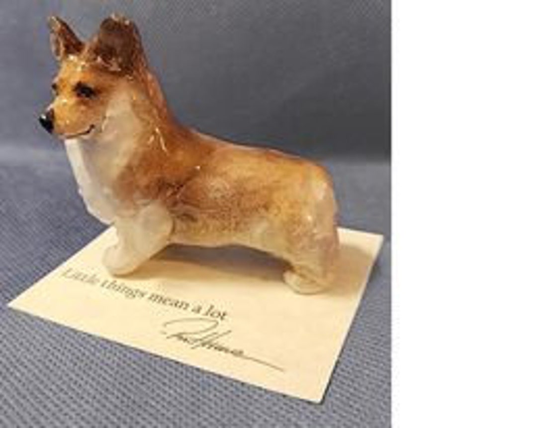 Ron Hevener Corgi Dog Figurines on Collector Cards - Etsy