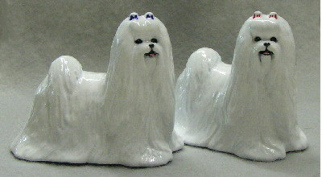Ron Hevener Maltese Dog Figurine Collectible - Etsy