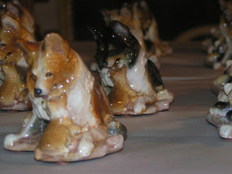 Ron Hevener Corgi Mom & Pup - Etsy