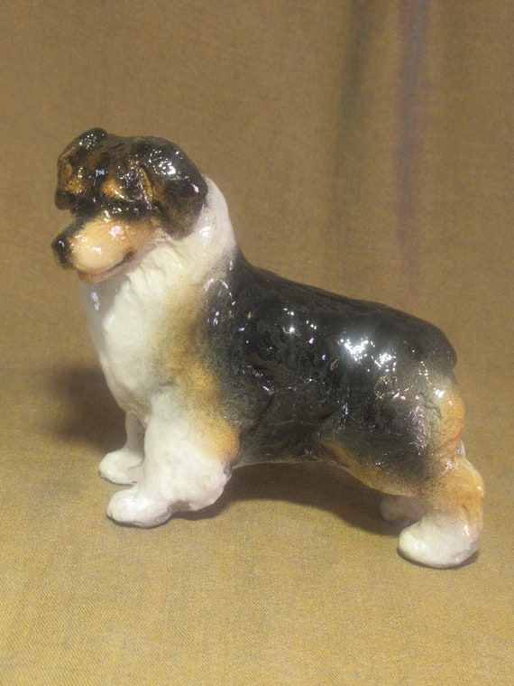 Ron Hevener Australian Shepherd Dog Figurine - Etsy