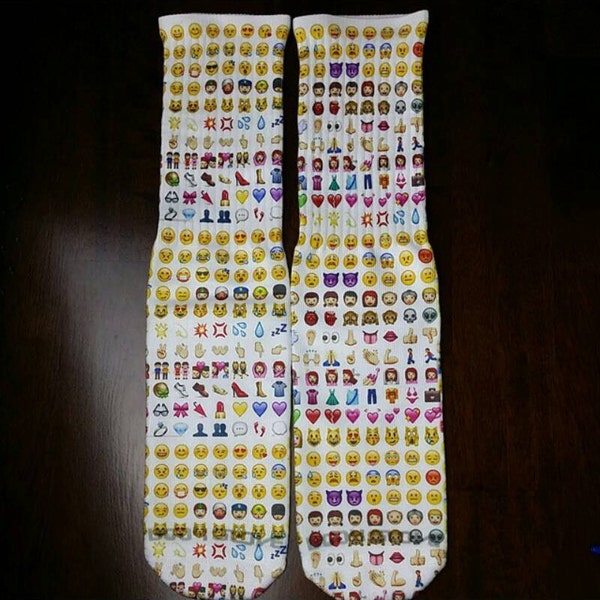 Emoji Socks - Etsy
