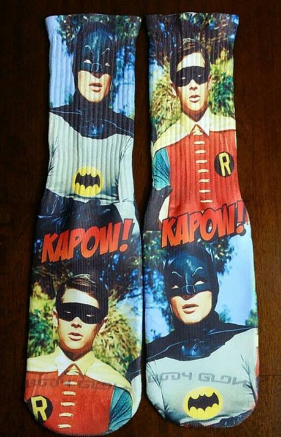 Classic Batman and Robin Show Custom Dryfit Socks | Etsy