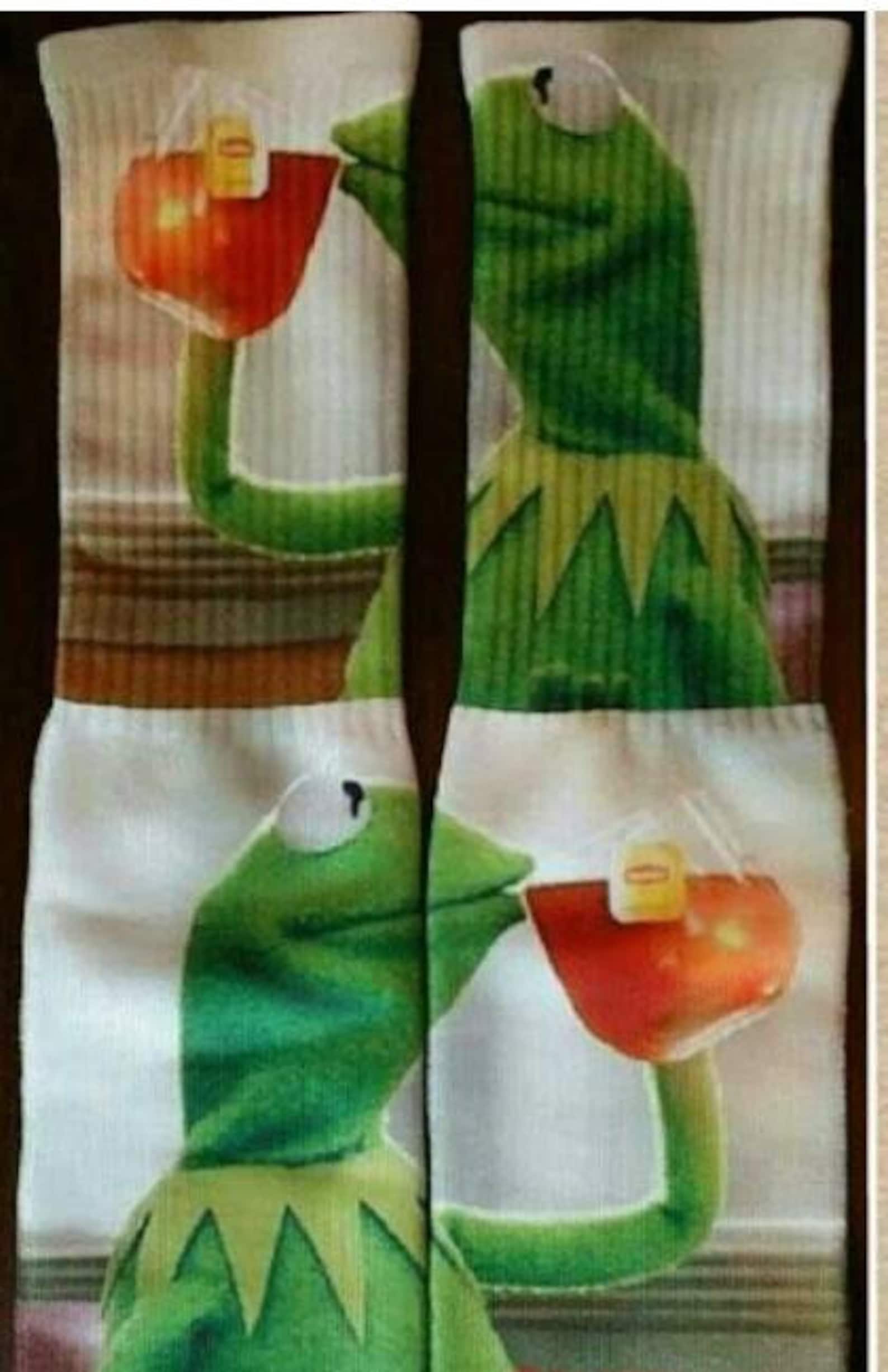 Kermit Drinking Tea - Etsy