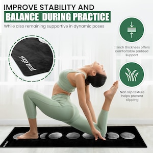 Moon Phases Yoga Mat, Celestial Workout Mat, Lunar Exercise Mat, Non ...