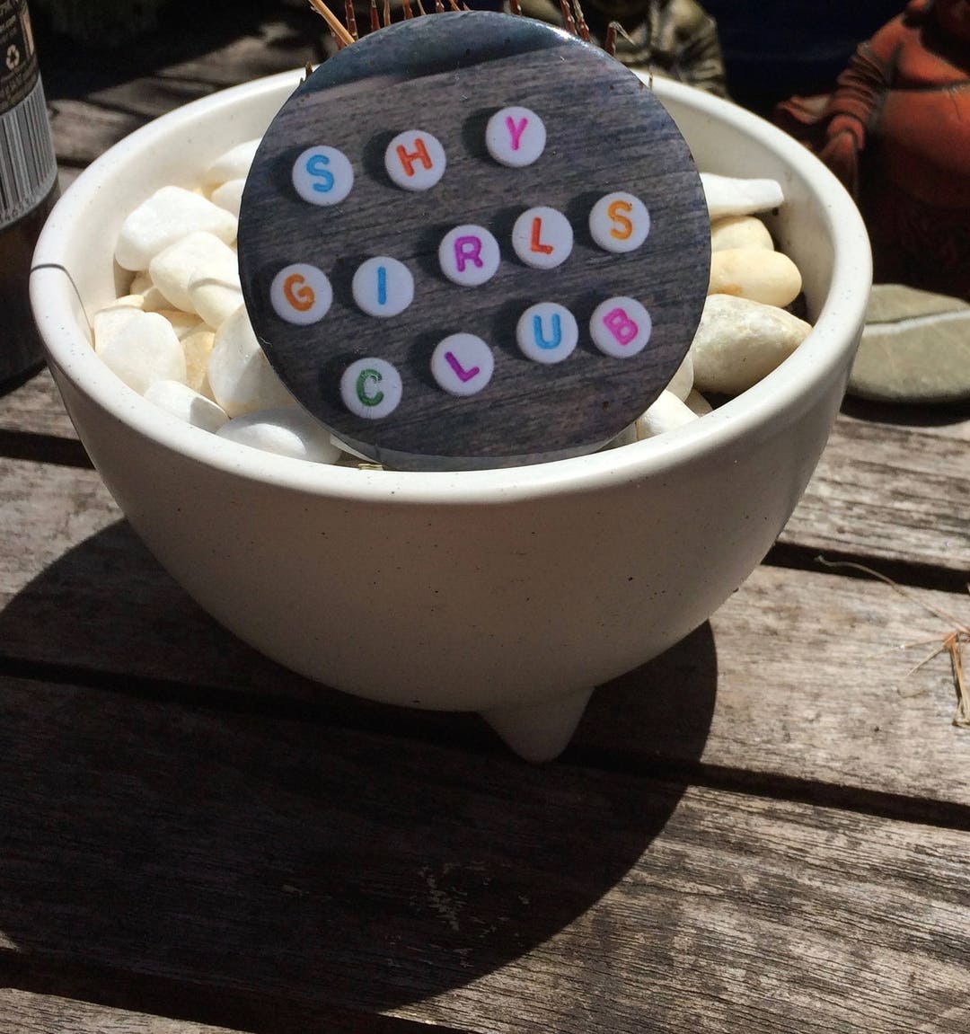 SHY GIRLS CLUB Pin 2.25 Inch Button Shy Girls Club Badge - Etsy