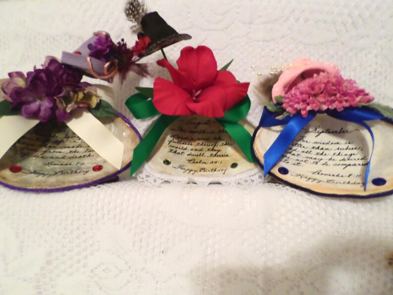 HAPPY BIRTHDAY SHELLS Birth Month Flowers & Birthstone Gems ...