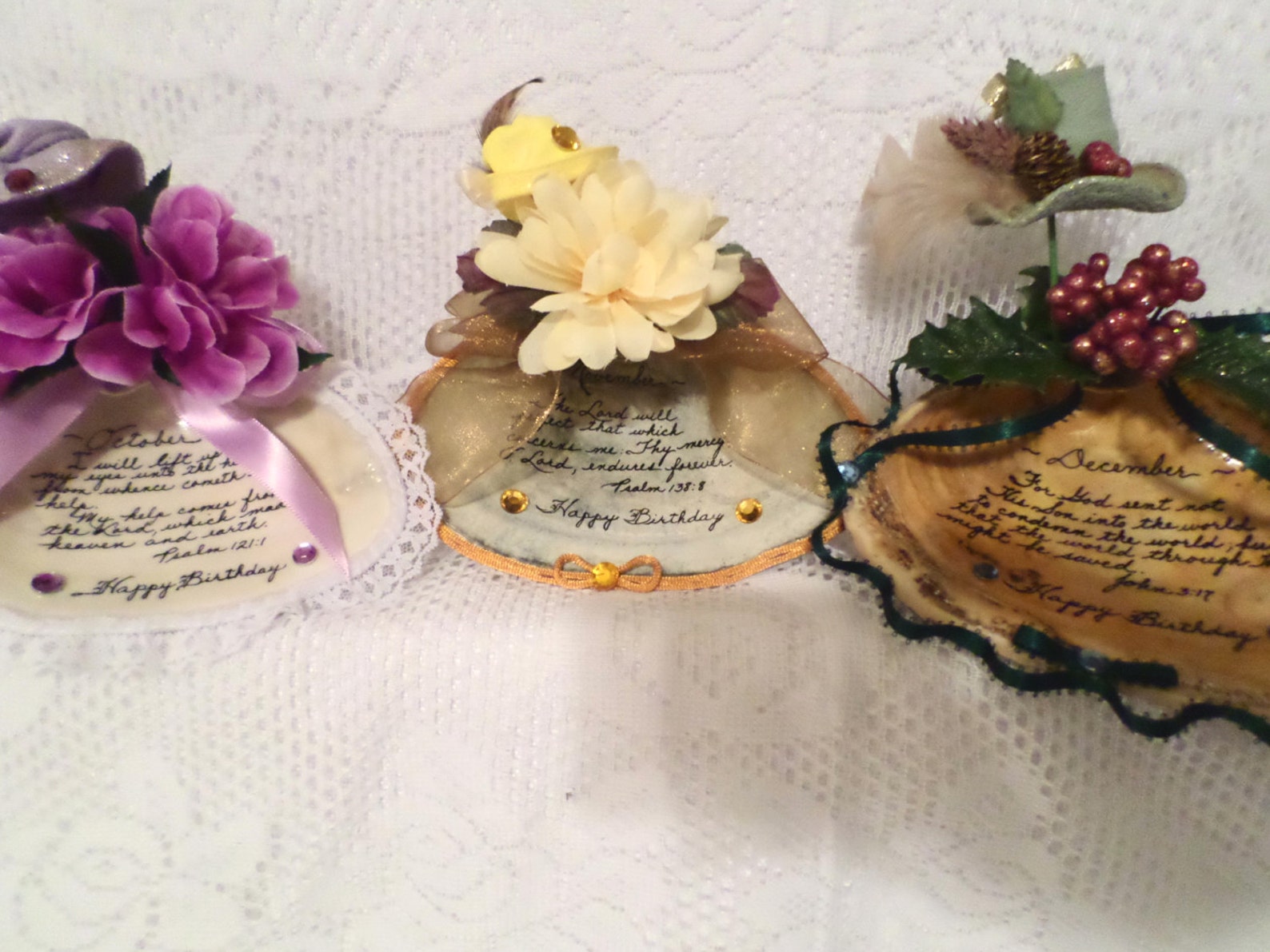 HAPPY BIRTHDAY SHELLS Birth Month Flowers & Birthstone Gems ...