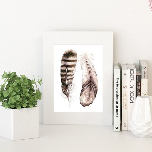 Feather Poster - Etsy
