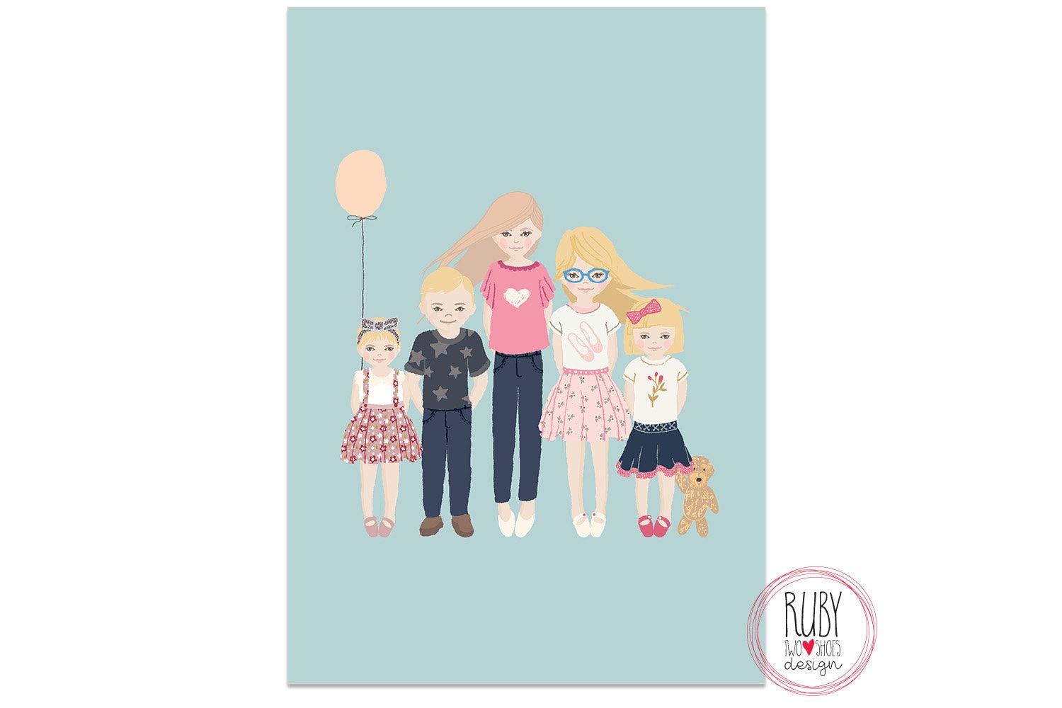 PRINTABLE Digital Portrait, Family Portrait, Custom Portrait, Wedding ...