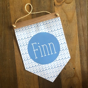 Custom Name Wall Flag, Wall Print, Modern, Wall Art, Banner, Name Print ...