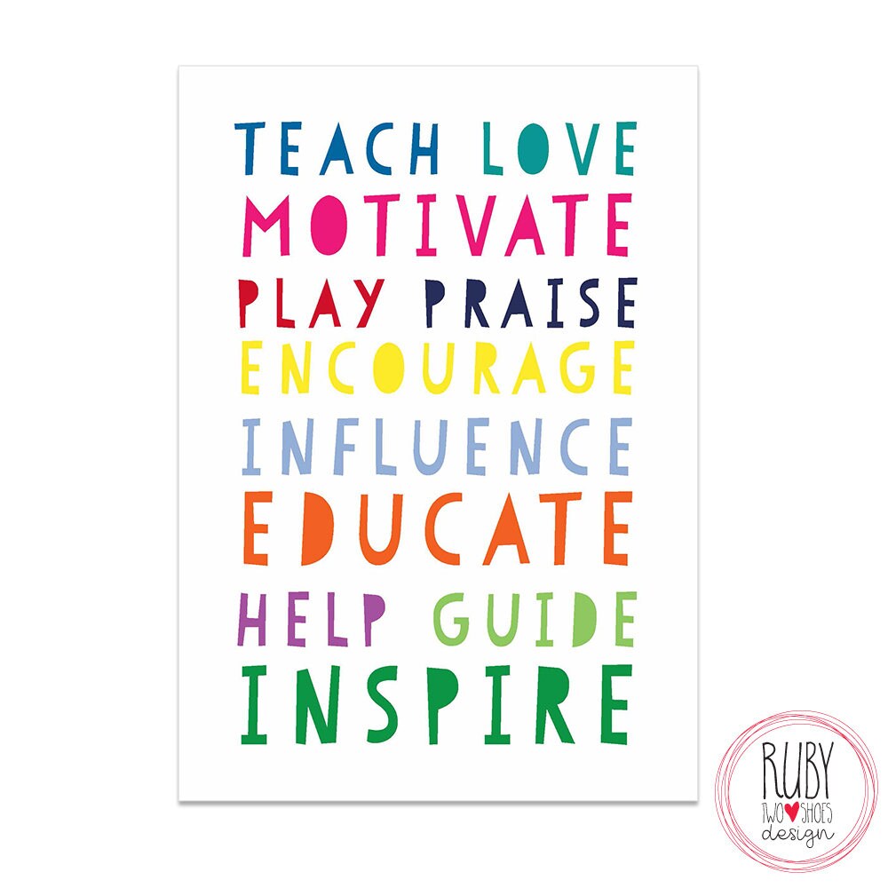 Printable Teacher print wall print teacher quote teacher | Etsy