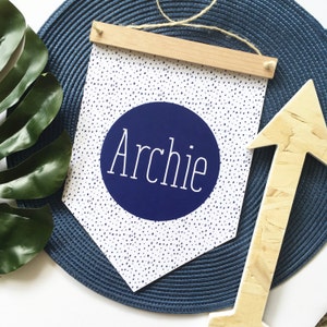 Custom Name Wall Flag, Wall Print, Modern, Wall Art, Banner, Name Print ...