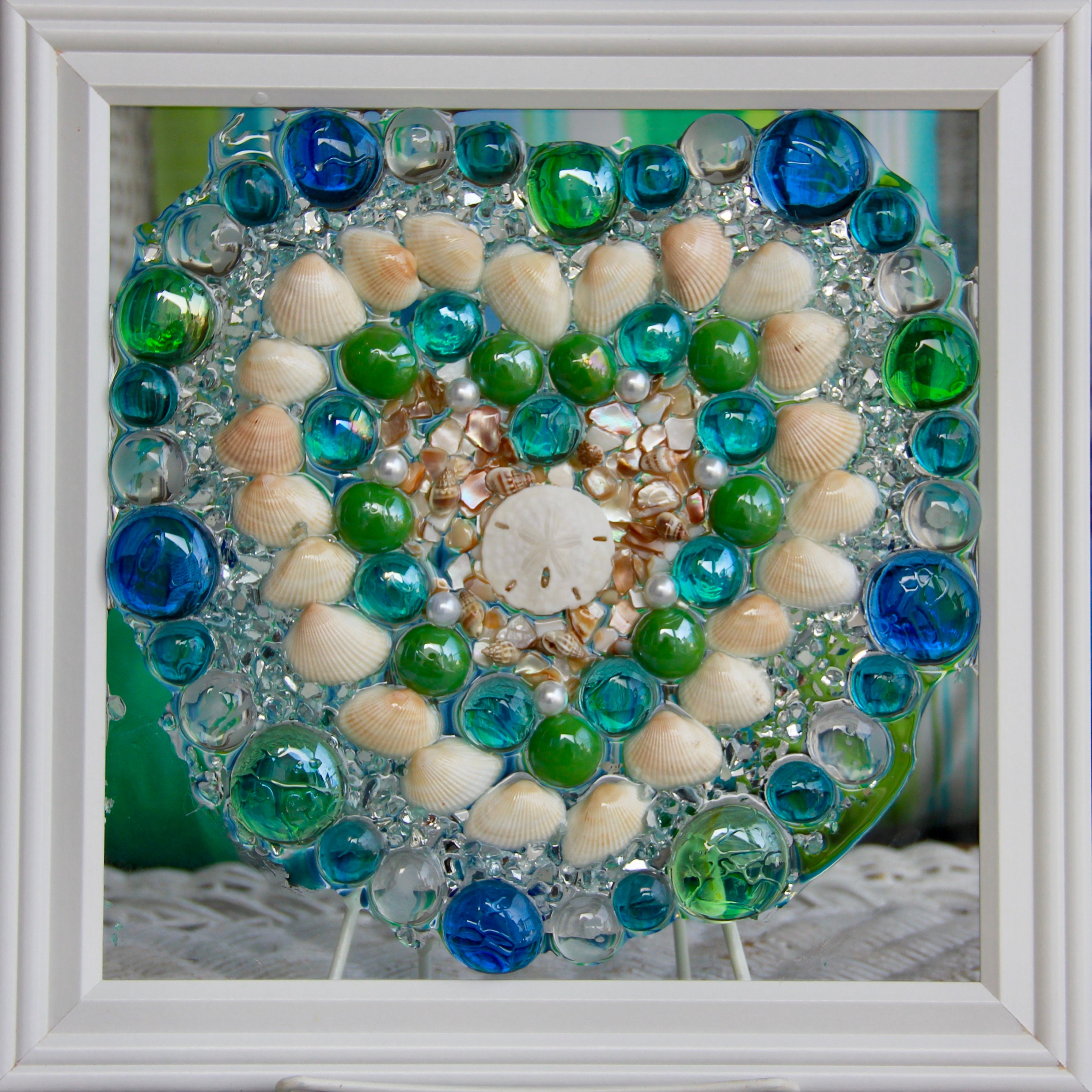 Blue Heart Wall Art for Beach Decor Coastal Heart Decor | Etsy