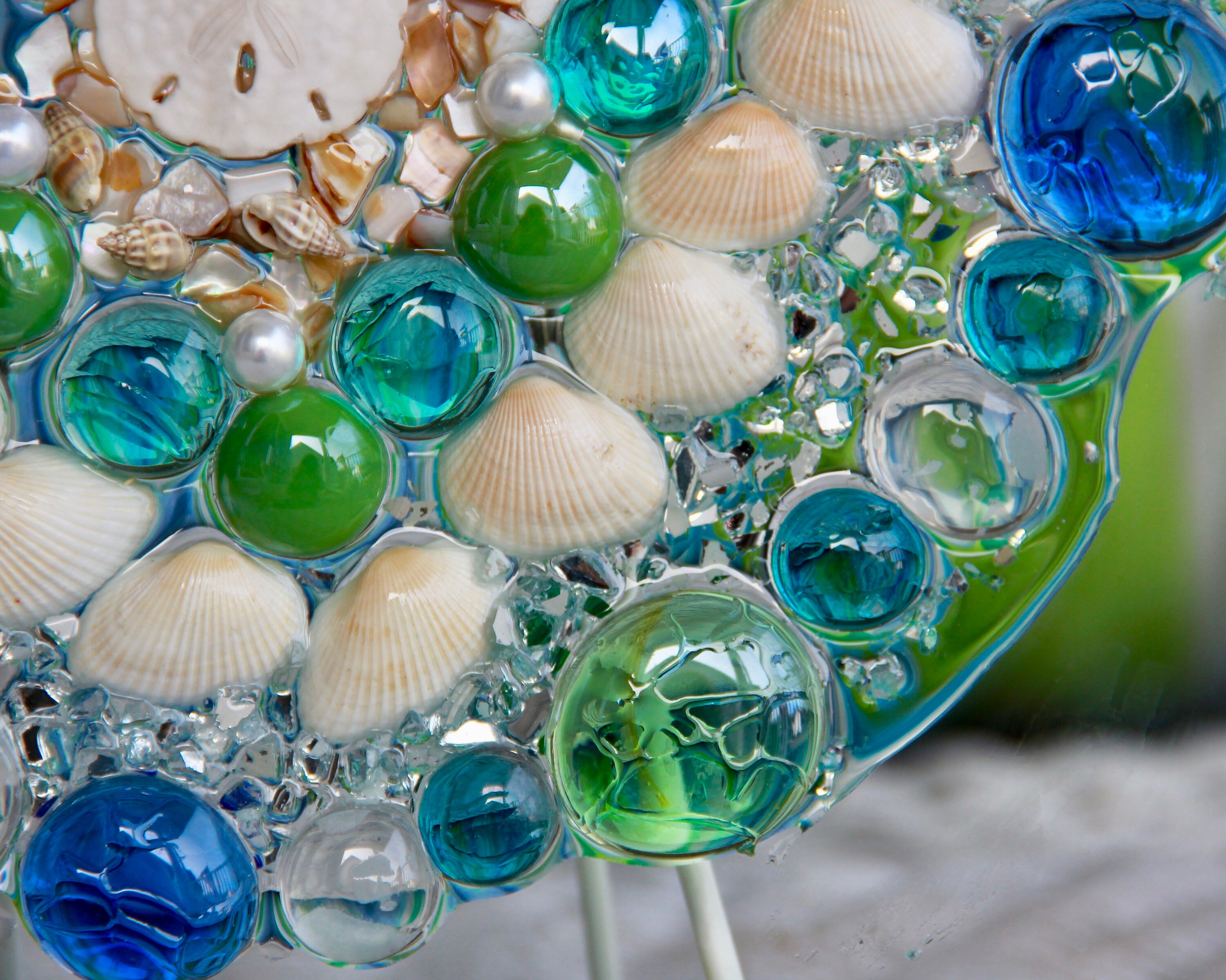 Blue Heart Wall Art for Beach Decor Coastal Heart Decor | Etsy