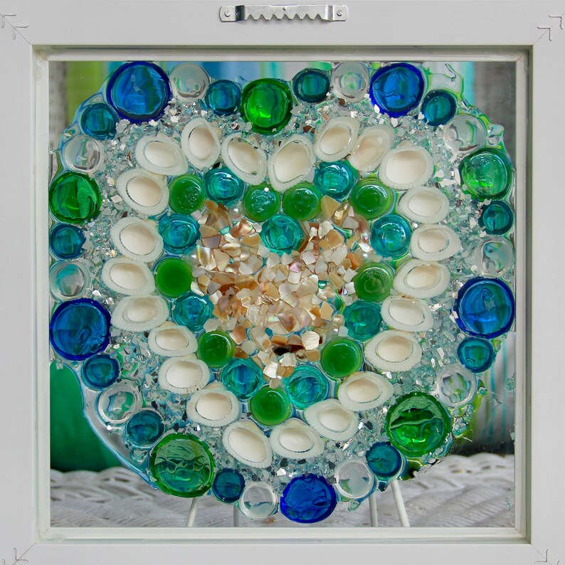 Blue Heart Wall Art for Beach Decor Coastal Heart Decor | Etsy