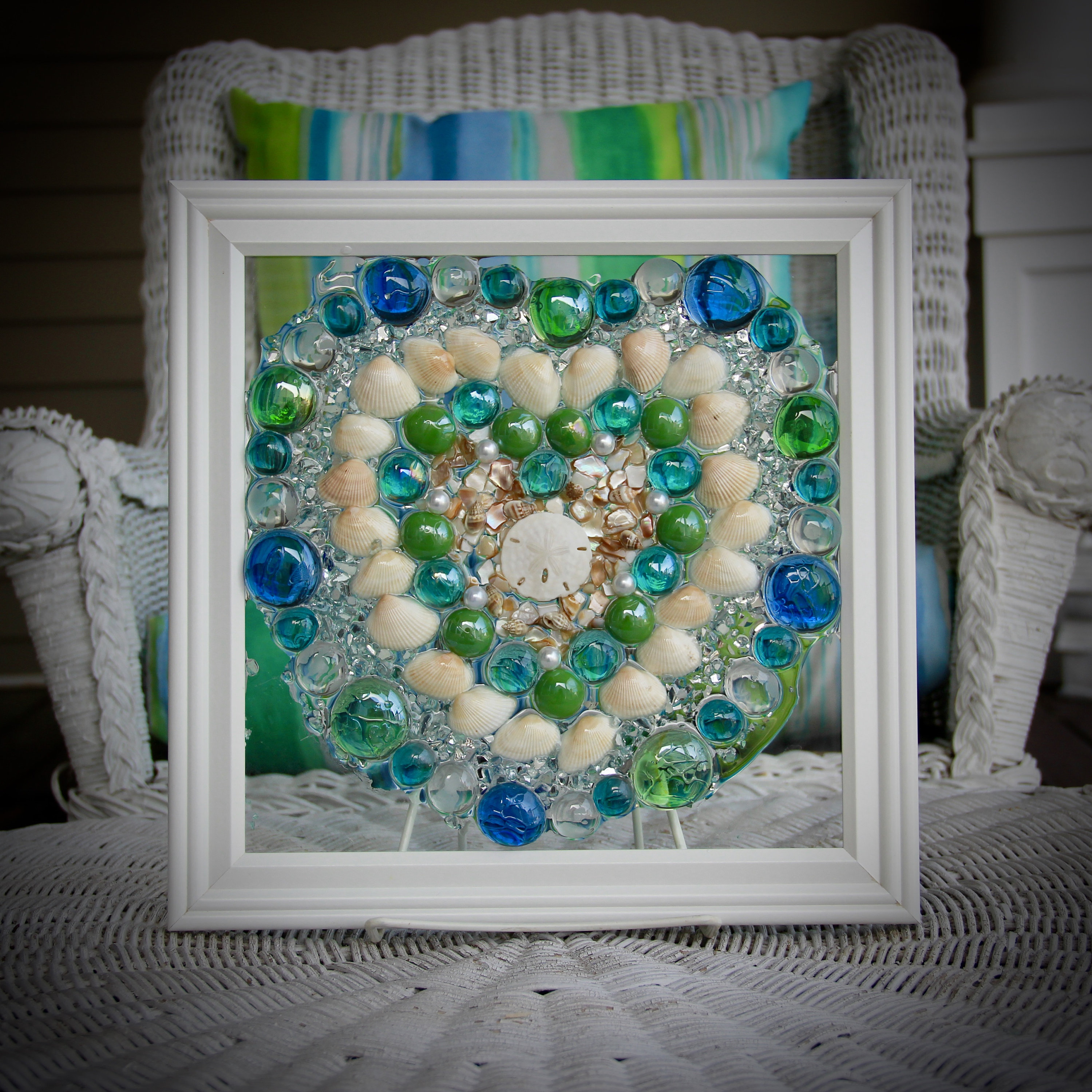 Blue Heart Wall Art for Beach Decor Coastal Heart Decor | Etsy