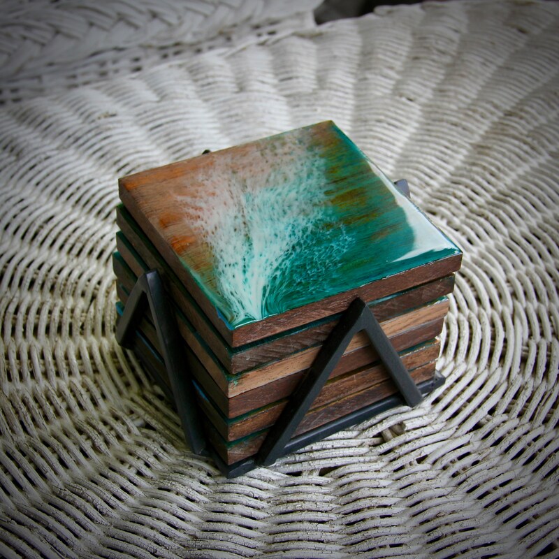 Wooden Coasters - Etsy