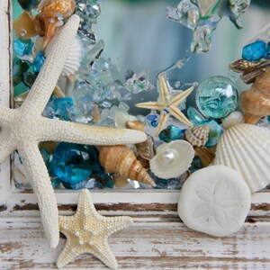 Coastal Wall Hanging, Seashell Art, Nautical Decor for Bathroom, Beach ...