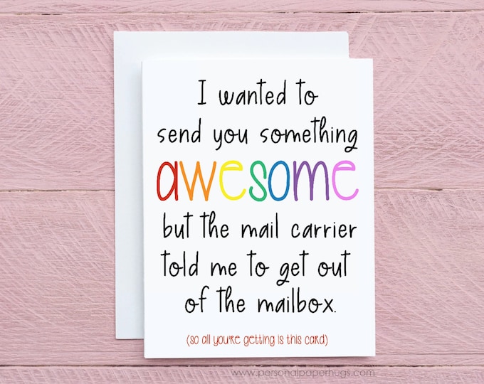 Funny Long Distance Missing You Card for Friend or Family - Etsy