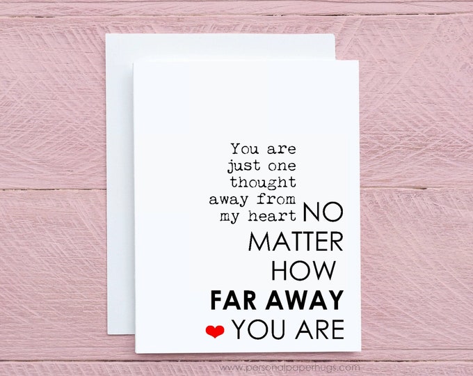 Long Distance Relationship Card / Funny Relationship Card / I - Etsy