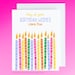 Colorful Birthday Wishes Birthday Card - Etsy