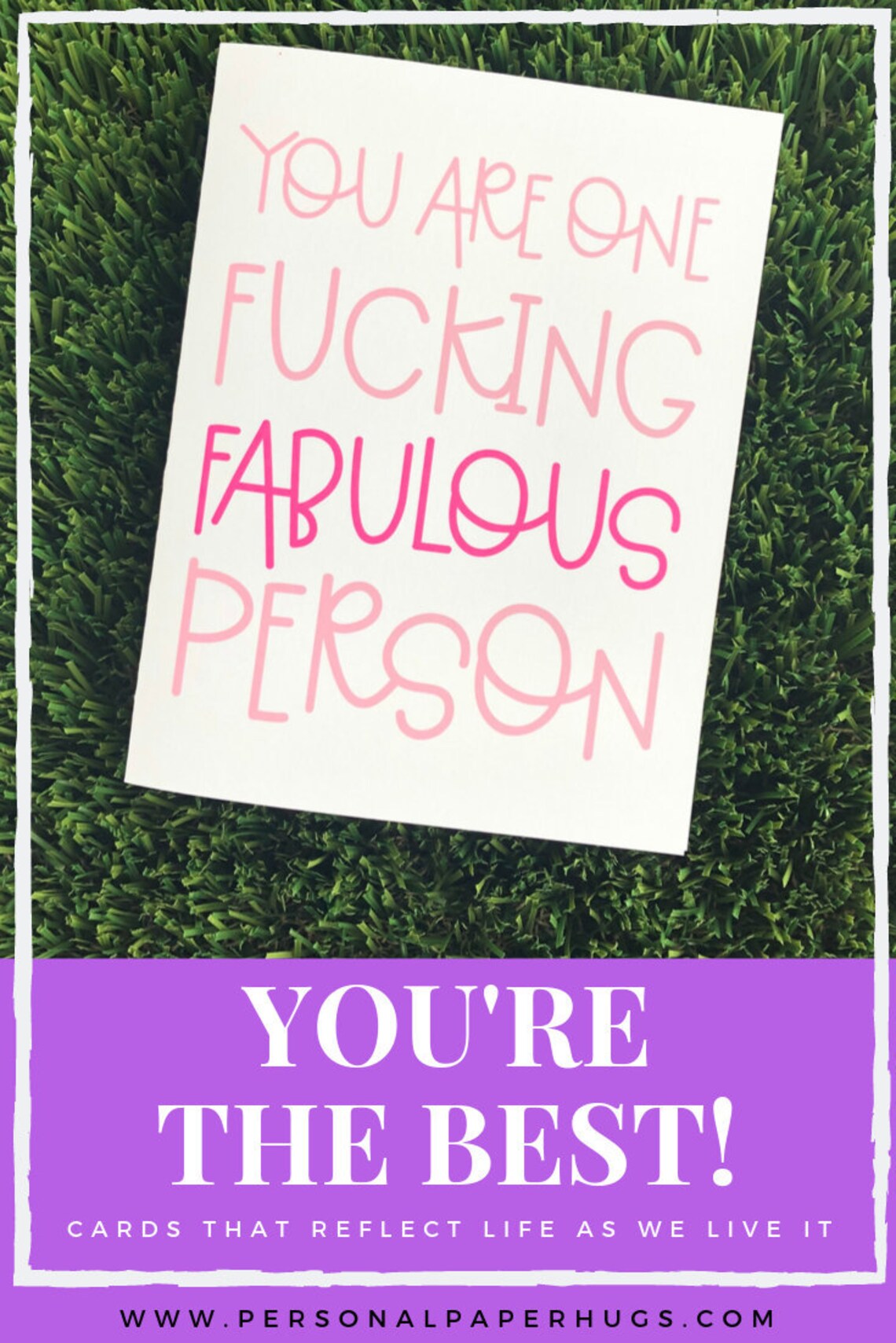 Funny Sarcastic Friendship Thank You Card for Best Friend BFF | Etsy