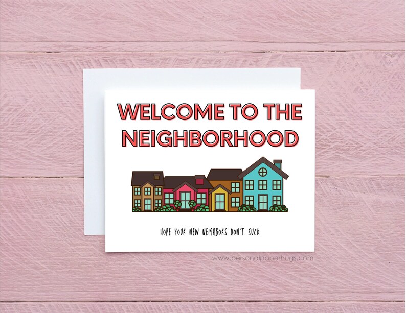 Funny Moving Going Away Card for New Neighbors - Etsy